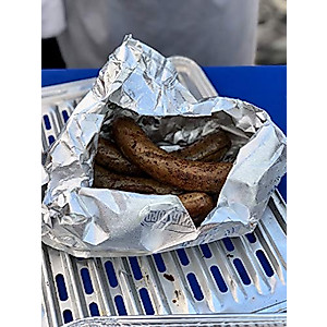 Kingsford Heavy Duty Aluminum Grill Bags, 4 Pack | Foil Packets for Grilling, Recyclable And Disposable Grilling Accessories | Foil Bag Measures 15.5" x 10" | Foil Grilling Bag, Grilling Bags