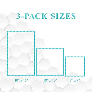 Meli Wraps - 3-Pack Reusable Beeswax Wraps for Food, Eco-Conscious Food Storage, Small, Medium and Large Food Wrap, Shark