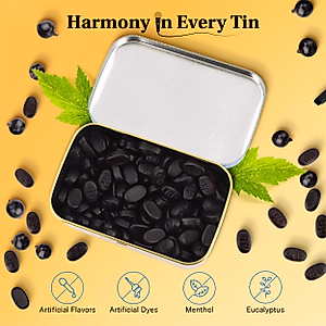 GRETHER'S Sugarfree Blackcurrant Pastilles Natural Remedy for Dry Mouth Relief - Soothing Throat & Healthy Voice - Gift for Singers - Gluten-Free - 1-Pack - 15 oz.