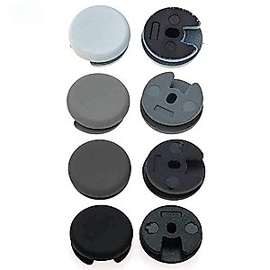 GGZone 2pcs Plastic 3D Analog Controller Stick Cap 3D Joystick Cap Cover Button Replacement for 3DS 3DS XL LL 2DS New 3DS XL 3DS LL (Black)