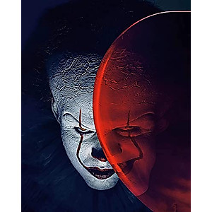 Horror Movie Poster Villain Characters Terror Poster Scary Halloween Painting Picture Prints Set Of 6 (8 In X 10 In) Bedroom Decor Wall Art