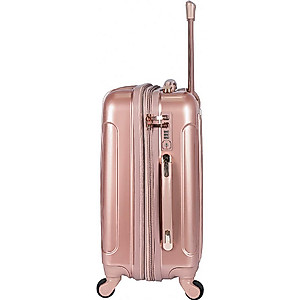 kensie Women's Alma Luggage Set, Black, 20-Inch Carry-On