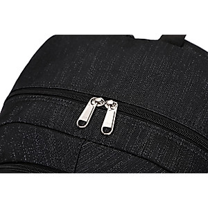 Wadirum Cute Backpack for Girls Fashion Laptop Bag Fit for 15.6 Inches Notebook Black