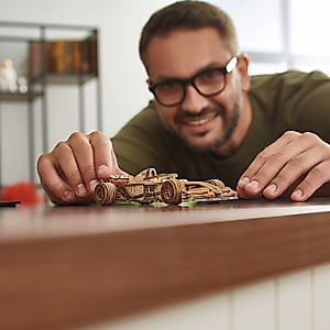 Veter Models Racer - V3 Mechanical 3D Puzzle Sport Car DIY Mechanical Model for Adults STEM Toys Hobby Gift Modelling Kit Mechanical Puzzles