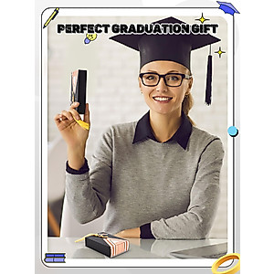 Taiyin 16 Pcs Class of 2024 Graduation Keychains Graduation Gifts Inspirational Graduation Keychains Stainless Steel Key Ring Appreciation Gift Ideas with Gift Box for Students