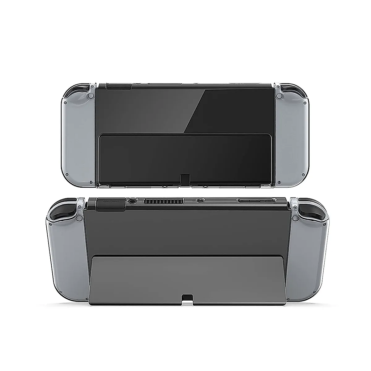 ECHZOVE Nintendo Switch OLED Protective Case, Switch OLED Clear Cover Case TPU Case for Joyons, Case for Nintendo Switch OLED 2023