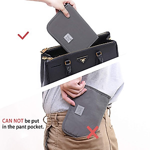 iN. Slim credit card holder wallet, Gift card display case, Minimalist light thin card storage case rfid blocking for men & women, with 28 slots in Grey