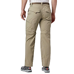 Columbia Mens Ridge Silver Ridge Convertible Pant, Tusk, 34W x 30L US