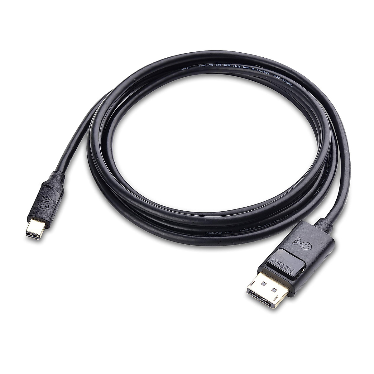 Cable Matters Mini DisplayPort to DisplayPort Cable (DisplayPort to Mini DisplayPort 1.4 Cable) with 8K 60Hz Video Resolution and HDR in Black 6 Feet - Thunderbolt and Thunderbolt 2 Port Compatible