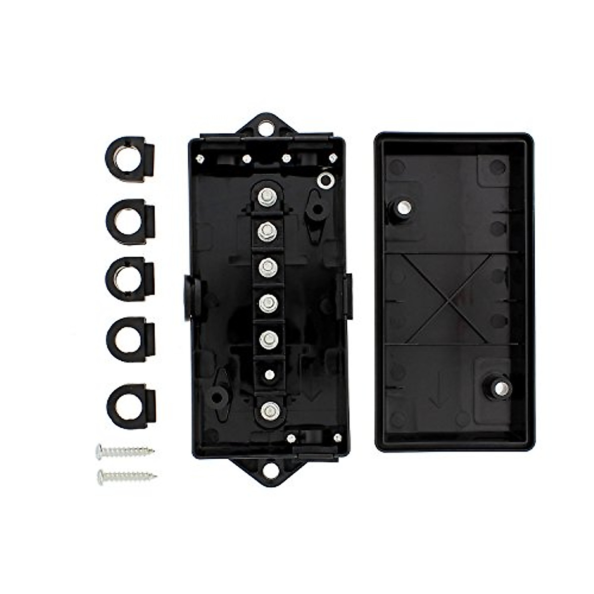 ABN Electrical Wire Connector Junction Box 1-Pack Trailer, Camper, RV Light 7 Gang/Pole Automotive Wiring Rewiring