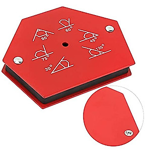 FTVOGUE Welding Holder Multi-angle Six Sides Magnet Stand Arrows Magnetic Welder Fixing Tool 30°60°45°75°90°135°(50LBS)