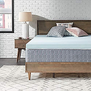 Sealy TrueForm 3" Memory Foam Mattress Topper, Queen Blue