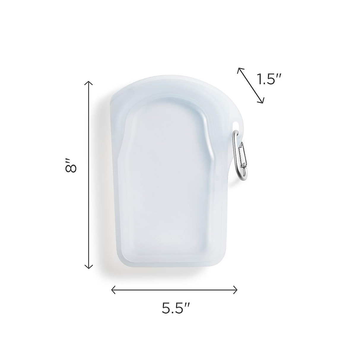 Stasher Premium Silicone Reusable Food Storage Go Bag, Pink | Microwave, Sous Vide, Dishwasher, Oven and Freezer Safe | BPA Free, Leak-free, Eco-friendly, 18 Oz