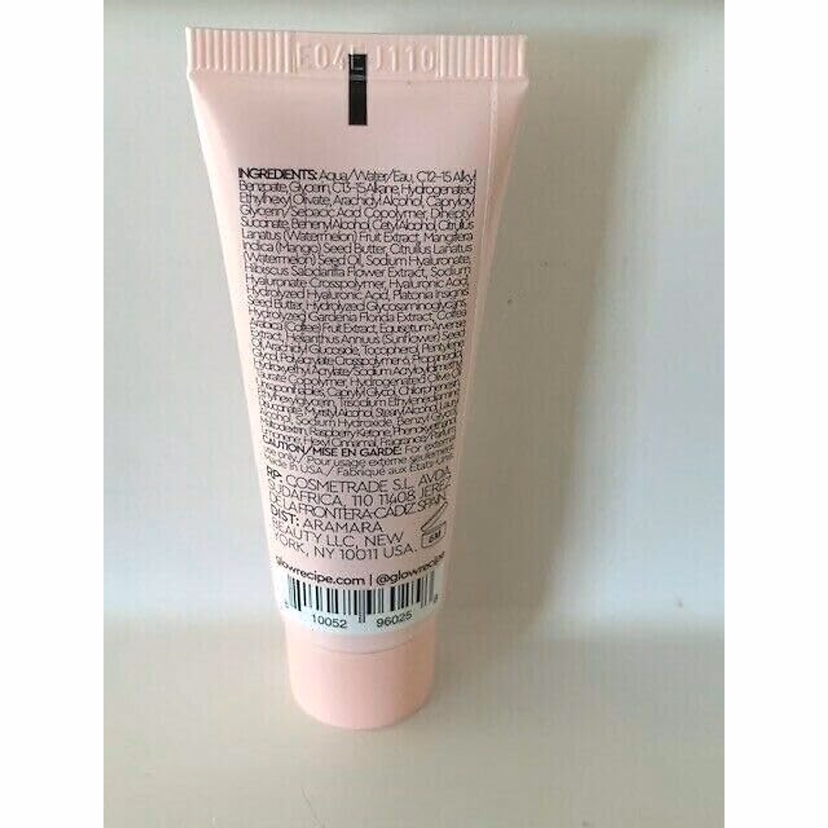 New! Glow Recipe Watermelon Glow Pink Dream Body Cream Travel Size 20 mL