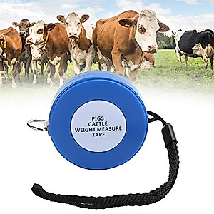 Pig Weight Measuring Tape, Animal Body Weight Measure Tape, Non‑Toxic Measuring Safe for Animal Farm Equipment Cattle Weight