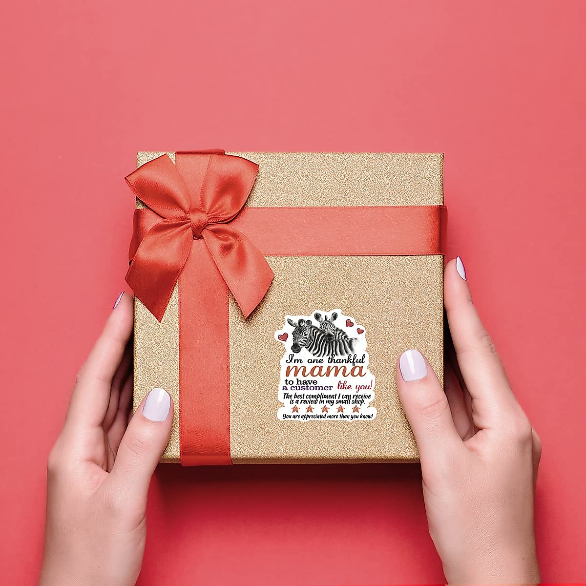 I’m One Thankful MAMA To Have A Customer Like You Zebra Stickers,Thank You Stickers,Small Shop Stickers,,Mail Envelopes Stickers Handmade Stickers For Small Business,Handmade Goods,Online Retailers,500 PCS