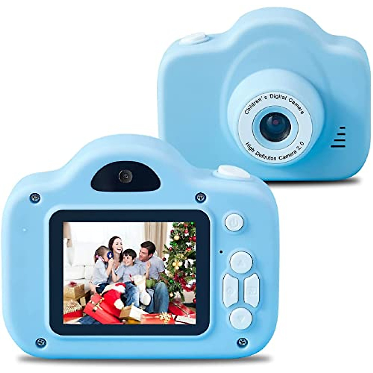 Usbinx 𝐂𝐡𝐢𝐥𝐝𝐫𝐞𝐧 Camera Photo 1080P 𝐊𝐢𝐝𝐬 Video Cartoon Digital Cameras Recorder with 32GB SD Card Anti-Fall 𝐁𝐨𝐲𝐬 & 𝐆𝐢𝐫𝐥𝐬 Photography Toy with MP3 Player (Blue)