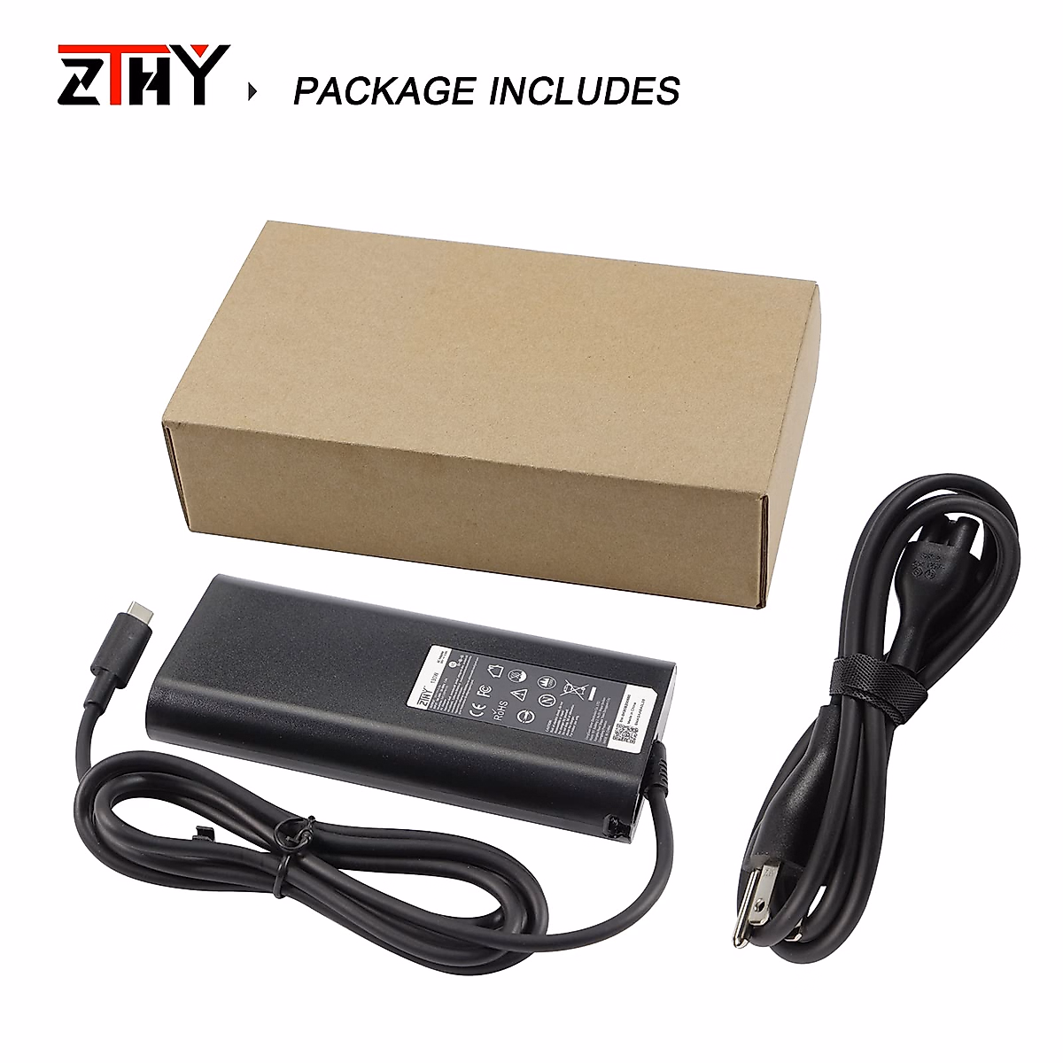 ZTHY 130W USB-C Type-C Laptop Charger Power Supply AC Adapter Replacement for Dell XPS 15 9500 XPS 17 9700 9700 9710 9720 9730 Precision 5750 5760 5770 5560 5550 5520 Latitude 7310 7210 9410 9510