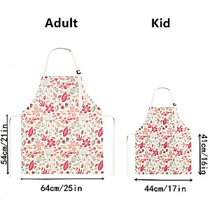 S SENHE Matching Aprons for Kids and Adults,2 PCS Aprons for Women & Kids Aprons,Perfect Mommy and Me Kitchen Cooking Apron