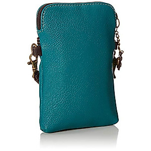 Chala Red Parrot Cellphone Crossbody Handbag - Convertible Strap Bird Lovers