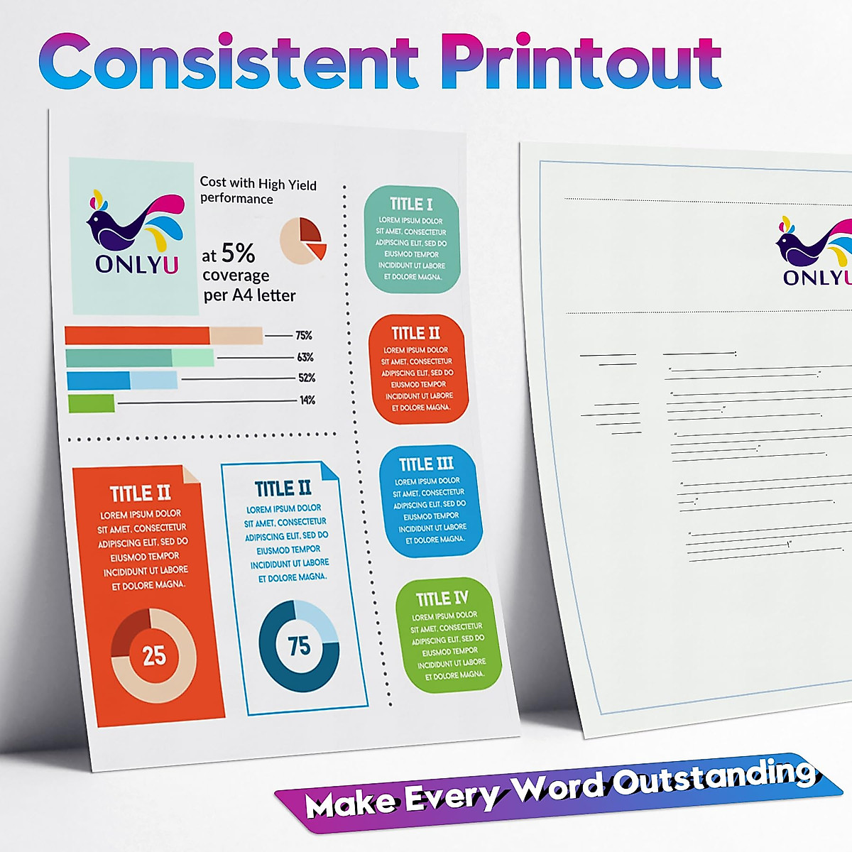 ONLYU Compatible Toner-Cartridge Replacement for Samsung CLT-406S CLT-K406S CLT-C406S CLT-M406S CLT-Y406S for Samsung Xpress C460FW C460W C410W (1Black,1Cyan,1Magenta,1Yellow)