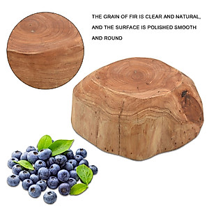 HANFAIRS Household Fruit Bowl Wooden Dish Fruit Plate Wood Carving Fruit Plate Wood 20-24 Cm