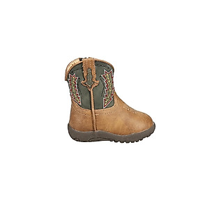 Roper Infants Cowbabies Arrowheads Boot, Tan, 4