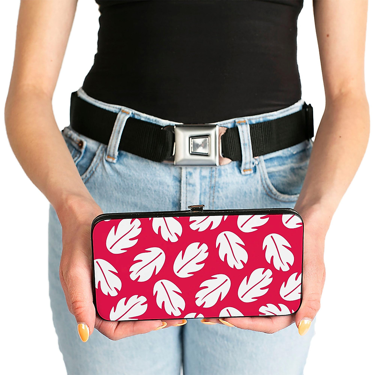 Buckle-Down Women's Hinge Wallet-Lilo & Stitch, 7" x 4"