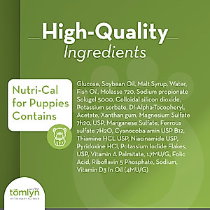 Tomlyn High Calorie Nutritional Gel for Puppies, (Nutri-Cal) 4.25 oz