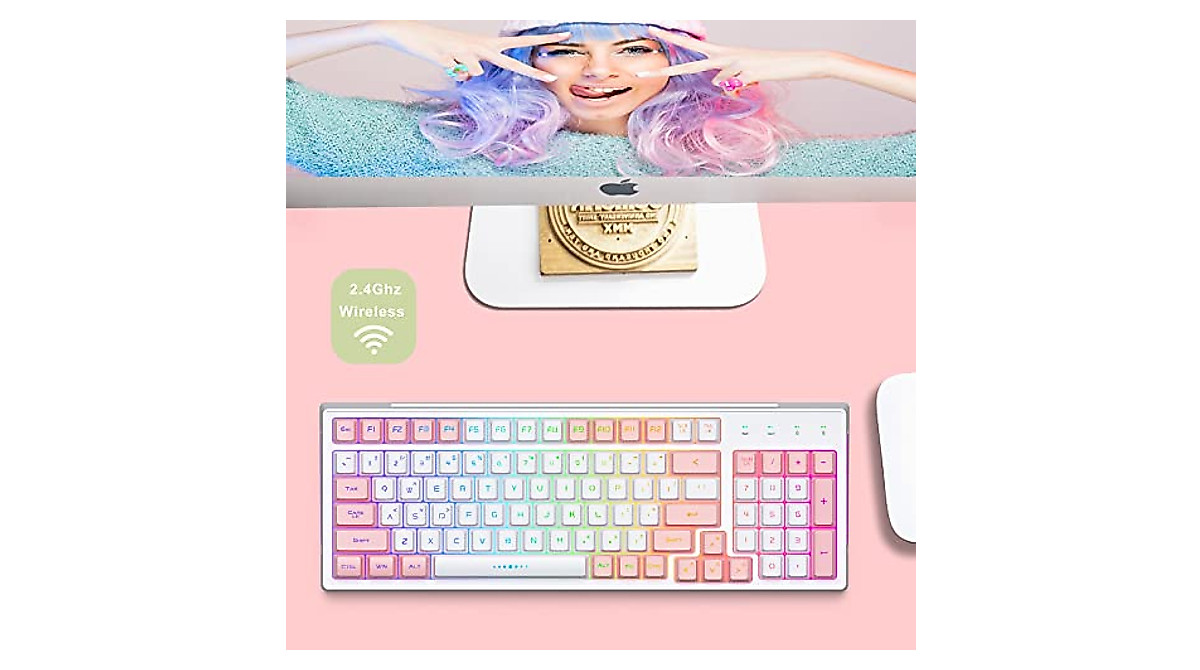KOLMAX CK98 Wireless Gaming Keyboard & Mouse Combo | RGB & 98 Keys