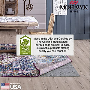Mohawk Home 2 x 3 1/8 Low Profile Non Slip Rug Pad Felt + Rubber Gripper, Great For High Traffic Areas -Safe For All Floors
