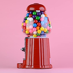 Gumball Machine - 9 Inch Gumball Vending Machine for Kids - Small Gumball Bank - Metal Candy Dispenser - Home Vending Machine - Vintage Gum Ball Machine - Jelly Bean Dispenser Machine - M&M Dispenser