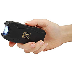 Hot Shot 90 MIL Stun Gun Black with Battery Meter and Flashlight