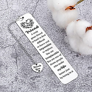 Bookmark Friendship Gifts for Women Friends Sentimental Best Friend Birthday Graduation Valentines Galentines Gifts Female Friend Gift Ideas Christmas Stocking Stuffers Book Markers for Book Lover