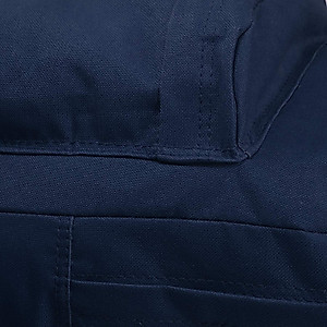 K-Cliffs Basic Backpack Classic Simple School Book Bag Student Daily Daypack 18 Inch Navy 18"x13"x16"