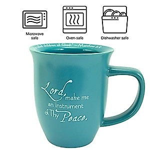 Abbey Gift Ceramic St. Francis Mug and Coaster Set, 4 by 4.38",56472T