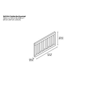 Baby Relax Miles Toddler Guardrail, Black