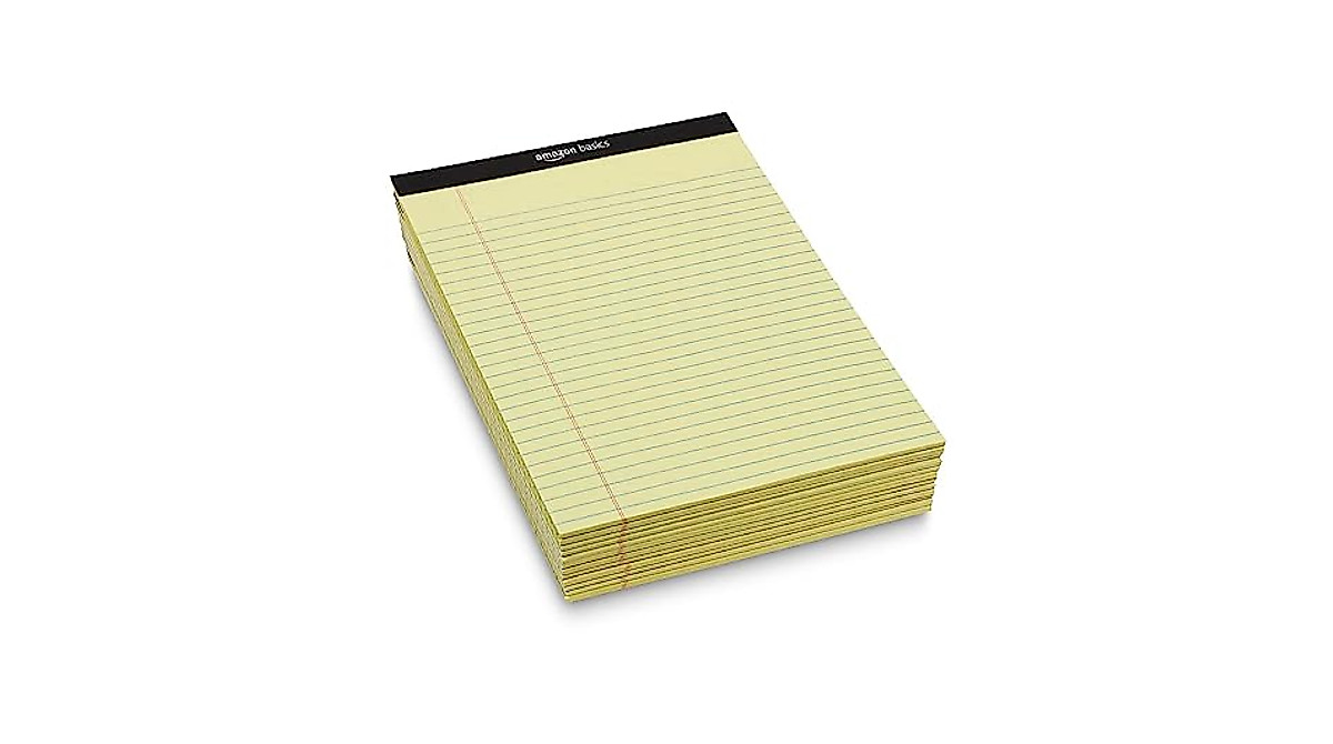 Amazon Basics Wide Ruled Notebook 12-Pack for Home and Office