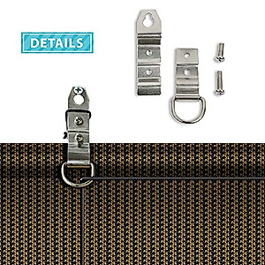 Coarbor Outdoor Roll up Shades Blinds for Porch Patio Shade Exterior Roller Shade Privacy Shade Screen for Deck Pergola Gazebo Brown 5'W x 6'H