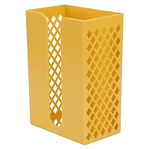 DOITOOL Paper Towel Dispenser Countertop Multifold Paper Towel Holder Hand Towel Dispenser for Home Kitchen Bathroom Restaurant (Yellow)