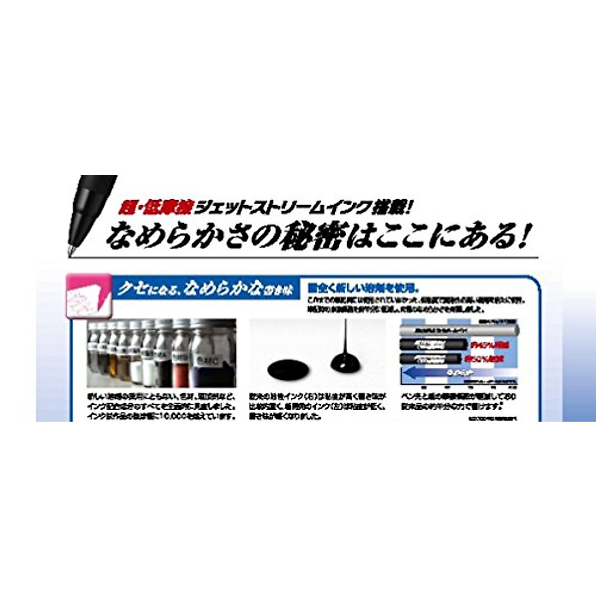 三菱鉛筆 Mitsubishi Pencil SXN15007.24 Jetstream Oil-Based Ballpoint Pen, 0.03 inches (0.7 mm), Black, 10 Pieces