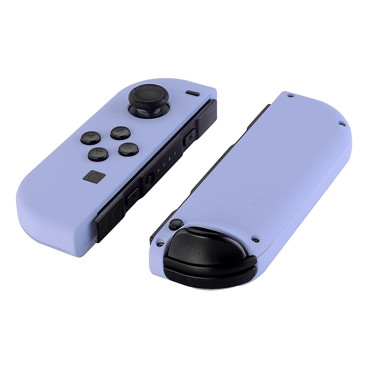 eXtremeRate DIY Replacement Shell Buttons for Nintendo Switch & Switch OLED, Light Violet Custom Housing Case with Full Set Button for Joycon Handheld Controller [Only The Shell, NOT The Joycon]