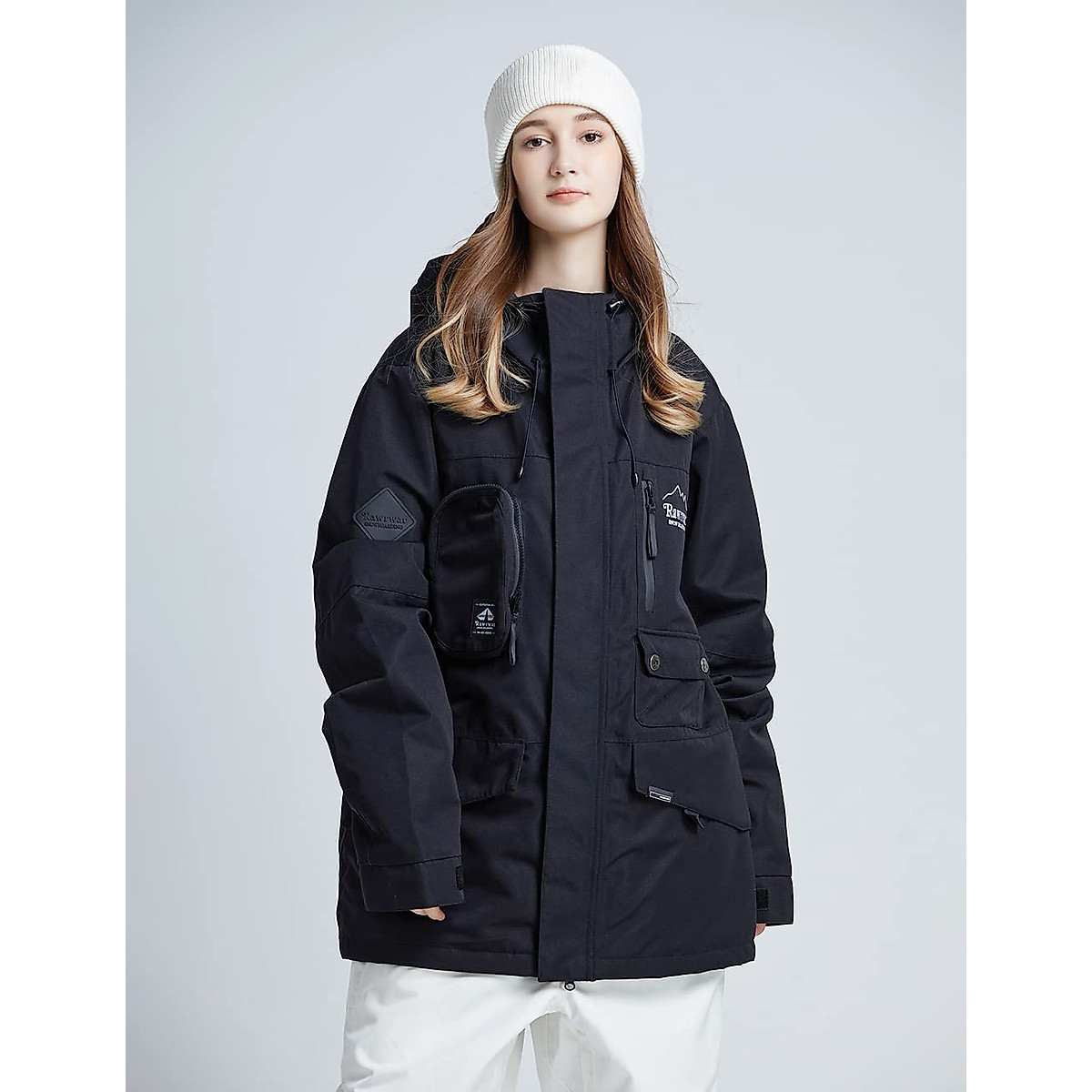 Womens Ski Jacket Waterproof Snow Jackets Winter Windproof Snowboard Jacket Coats with Hood