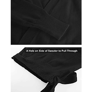 Daydance Black Women Ballet Sweater Wrap Soft Dance Warm Up Clothes for Leotards