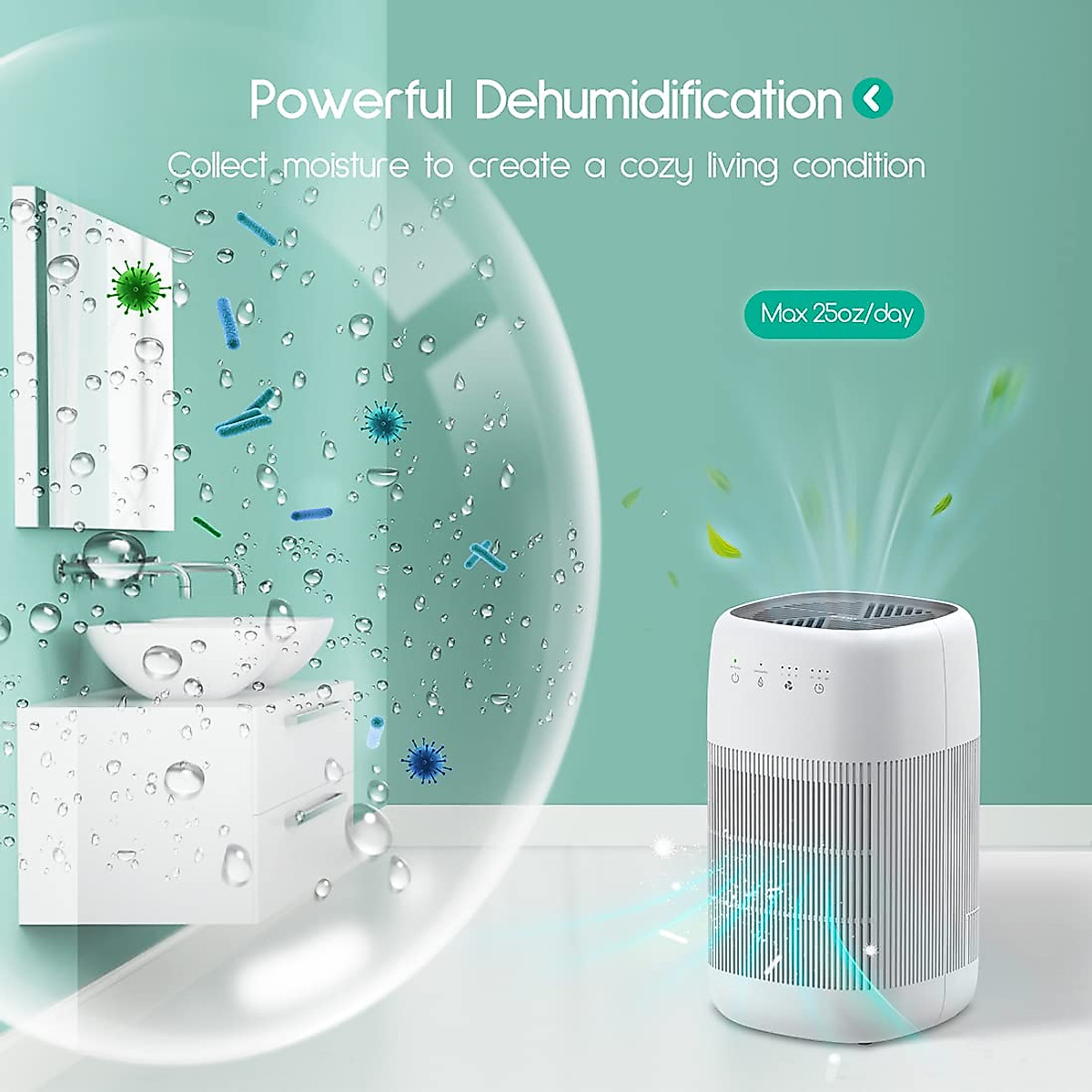 Air Purifier and Dehumidifier 2 in 1, Afloia Air Purifier Q10 Filter Replacement