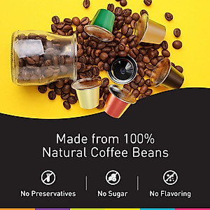 Bestpresso Coffee for Nespresso Original Machine 120 pods Certified Genuine Espresso Colombia Blend Pods Compatible with Nespresso Original 60 Days Satisfaction Guarantee