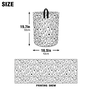 Halloween Ghosts Laundry Hamper,laundry Basket,Waterproof Storage Bin for Bedroom,Clothes Organizer Basket,Toys and Blankets in Bathroom