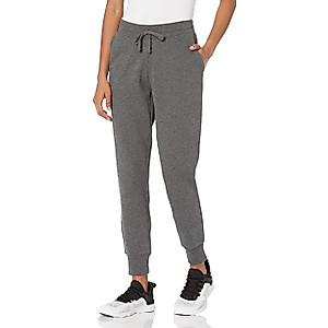 Amazon Essentials Women's Fleece Jogger Sweatpant (Available in Plus Size), Charcoal Heather, X-Large