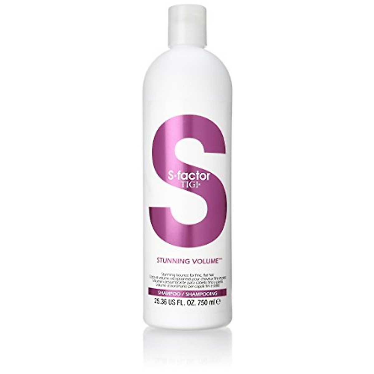 TIGI S-Factor Stunning Volume Shampoo for Unisex Fine Flat Hair, 25.36 Ounce