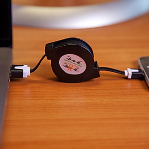 BoxWave Cable Compatible with Netgear 4G LTE Mobile Hotspot (AC797) (Cable miniSync, Retractable, Portable Sync Cable for Netgear 4G LTE Mobile Hotspot (AC797)